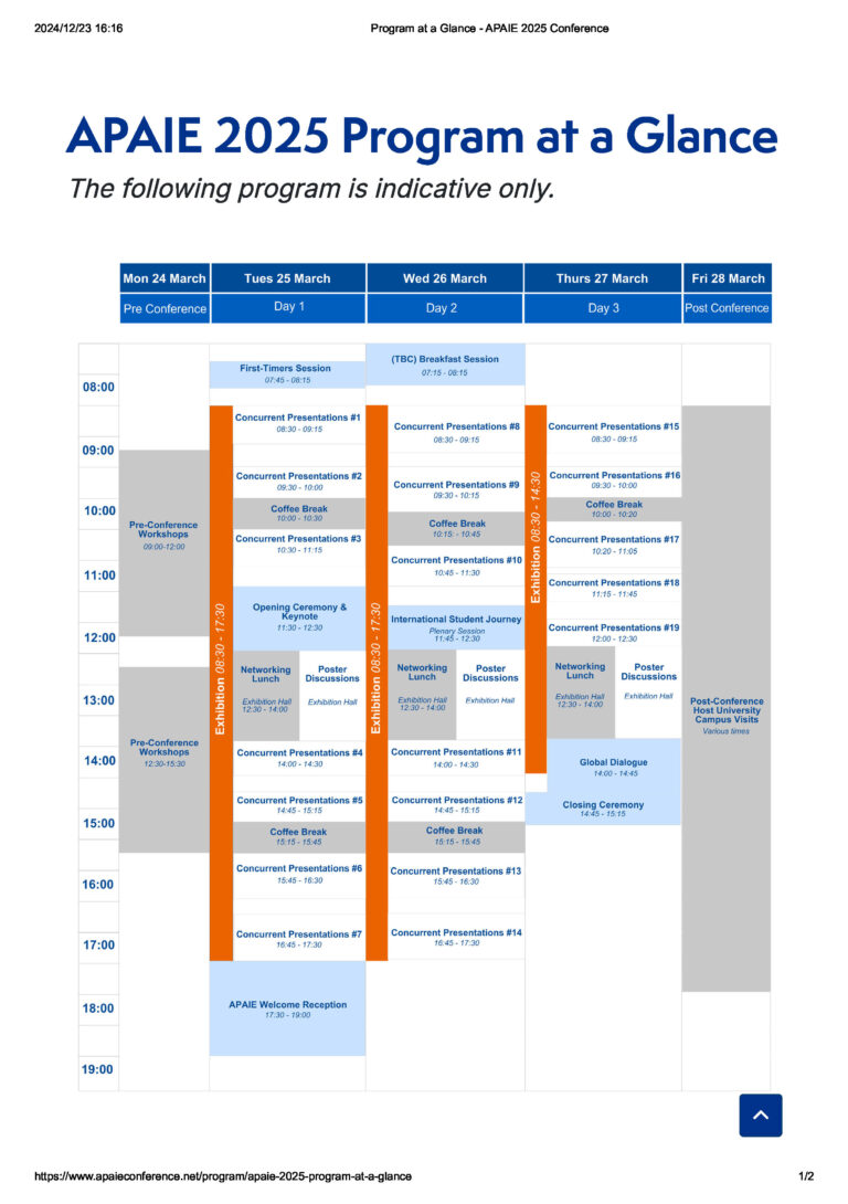 【大会概要】APAIE2025インド・デリー大会(2025/3/24-3/28) – 特定非営利活動法人JAFSA(ジャフサ) – 国際教育交流協議会